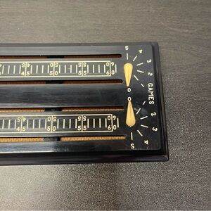 Games | Vintage Curtis Cribbage Counter Slider Board Pegless W Box ...